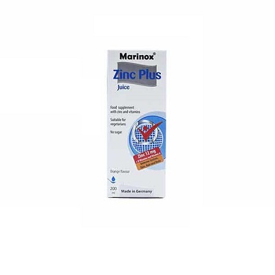 شربت زینک پلاس مارینوکس - Marinox Zinc Plus Syrup - داروکده البرز